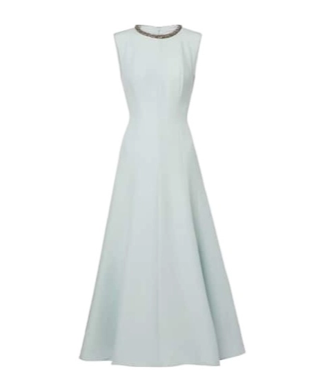 Roland Mouret Embellished Wool And Silk Midi Dress - White