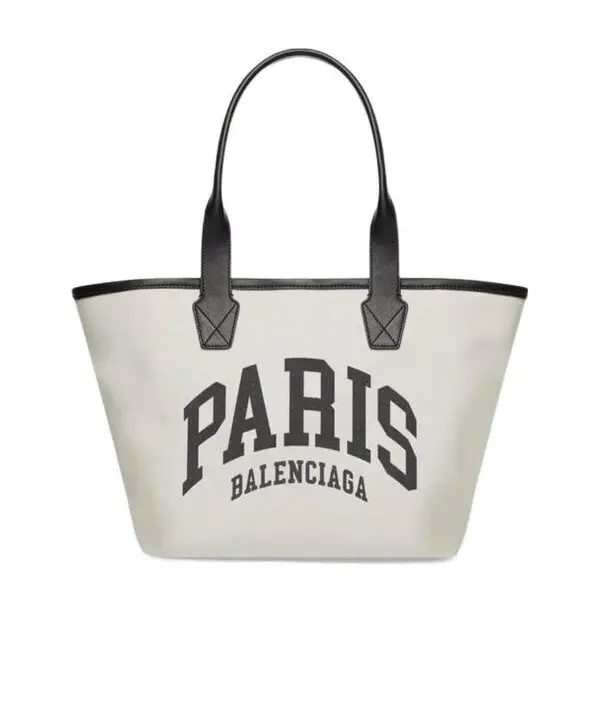 Balenciaga Borsetta Tote Cities Paris Jumbo Da Donna In Beige - Nude