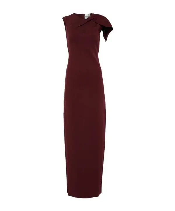 Roland Mouret Asymmetric Cutout Maxi Dress
