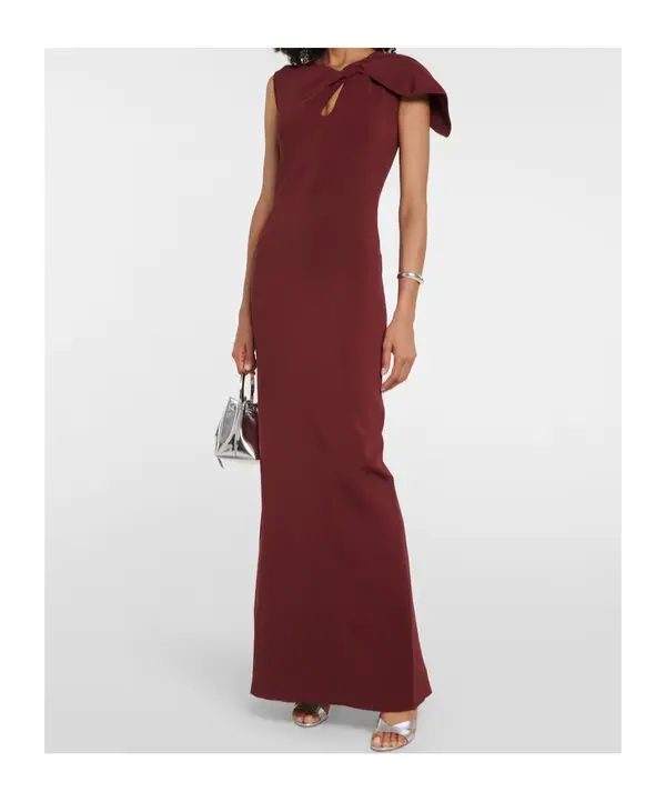 Roland Mouret Asymmetric Cutout Maxi Dress