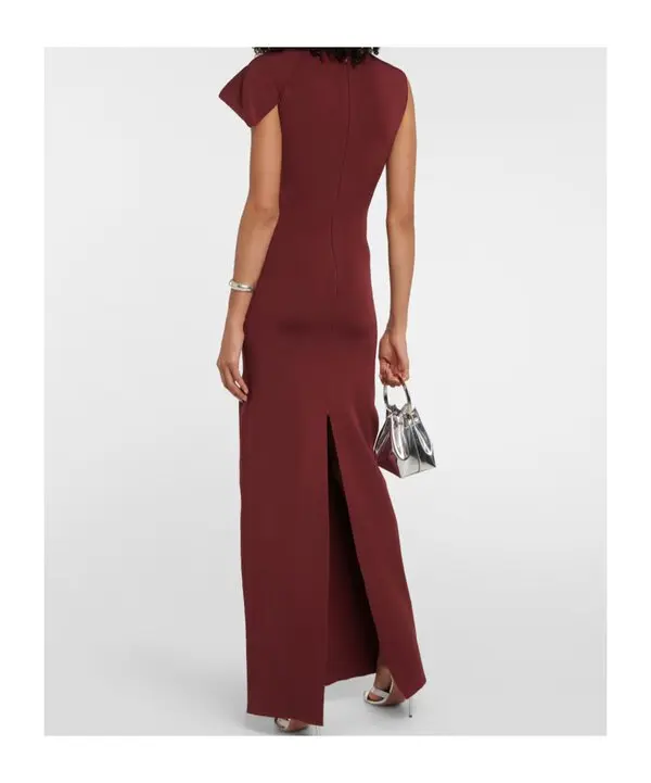 Roland Mouret Asymmetric Cutout Maxi Dress