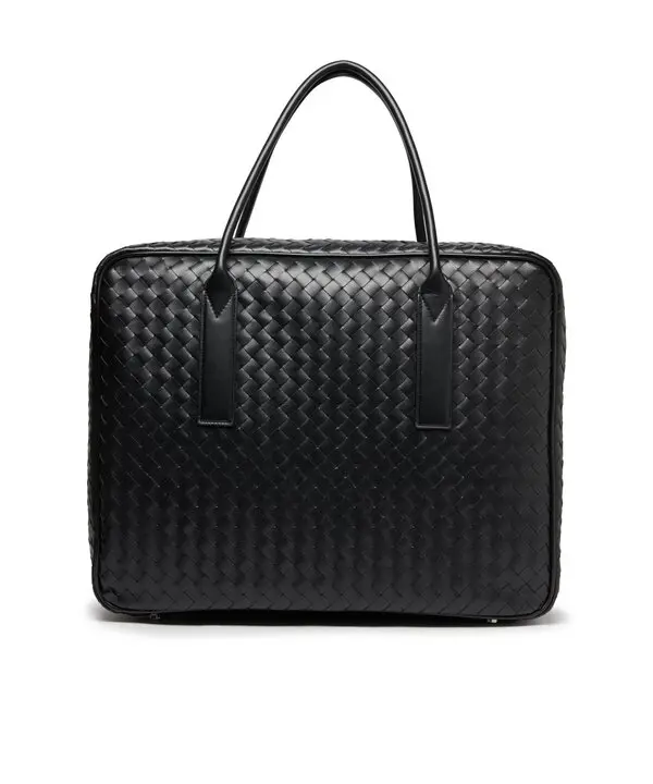 Bottega Veneta Getaway Logo Briefcase