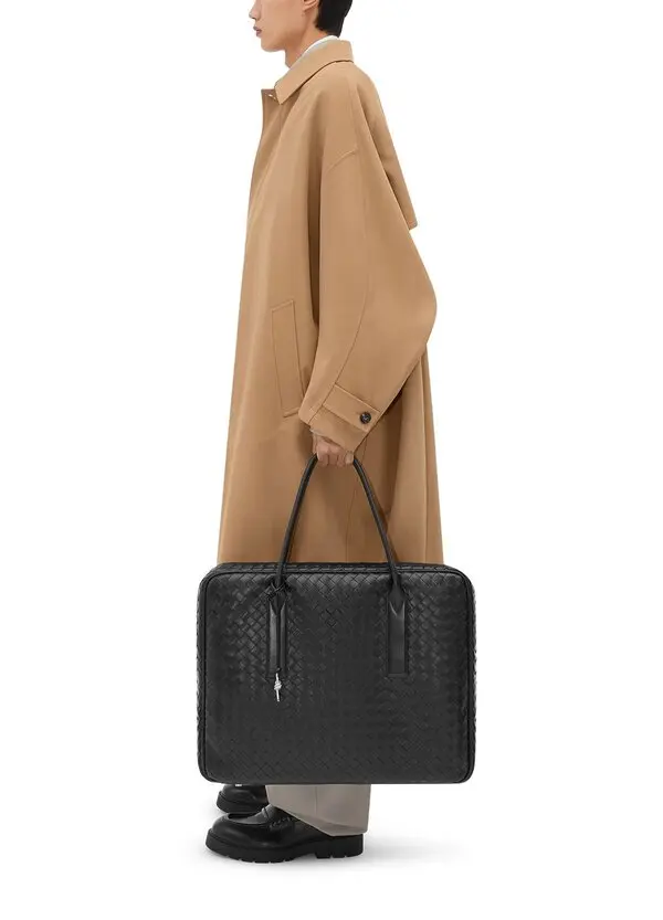 Bottega Veneta Getaway Logo Briefcase