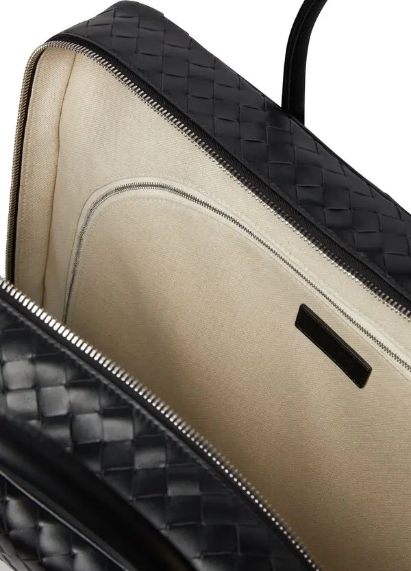Bottega Veneta Getaway Logo Briefcase