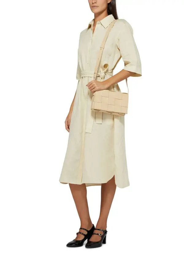 Bottega Veneta Woven Shoulder Bag - Nude