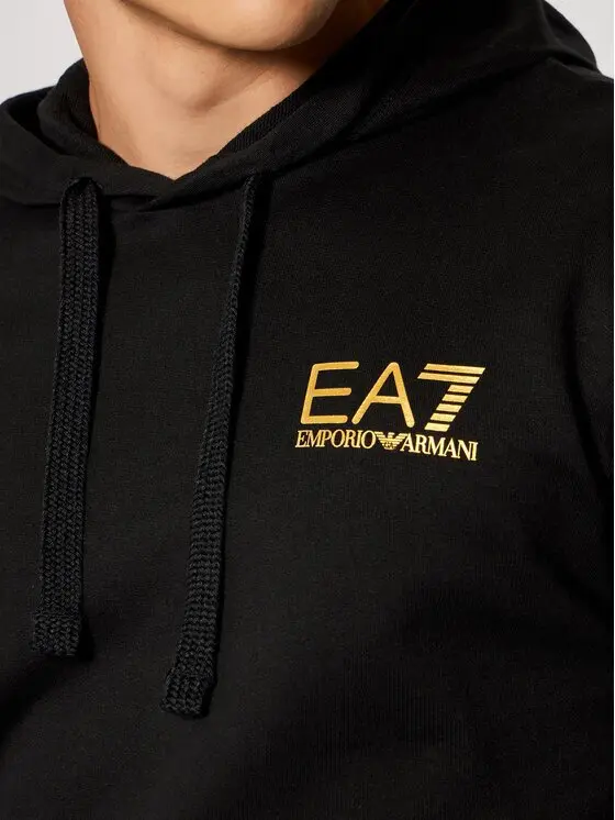 EA7 Logo Print Hoodie