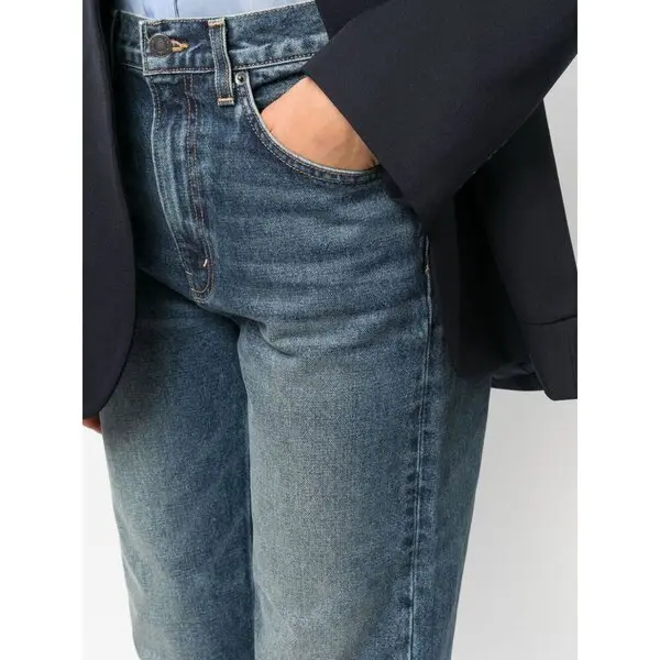 NILI LOTAN Belt-loop Jeans