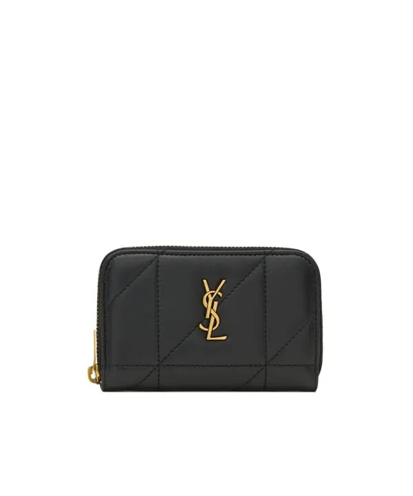 Saint Laurent Jamie Change Purse In Lambskin - Black