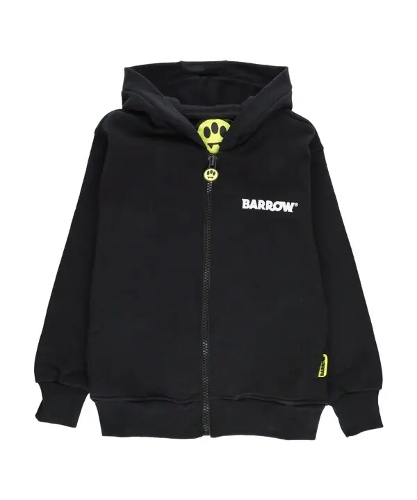 BARROW Logo-print Zipped Hoodie