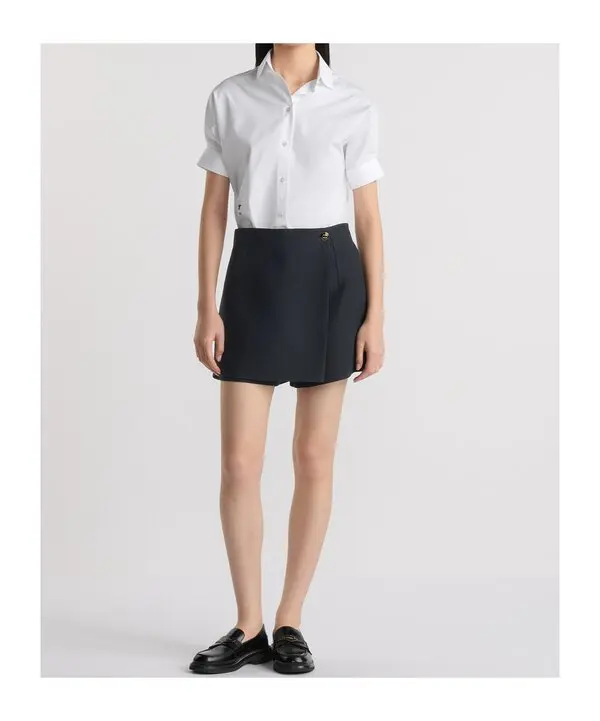 Dior Cotton Poplin Blouse With Puff Sleeves And Bee Embroidery