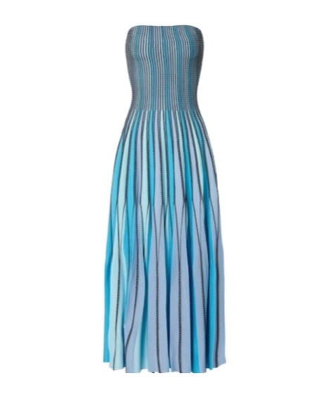 Simkhai Soleil Striped Midi Dress - Blue