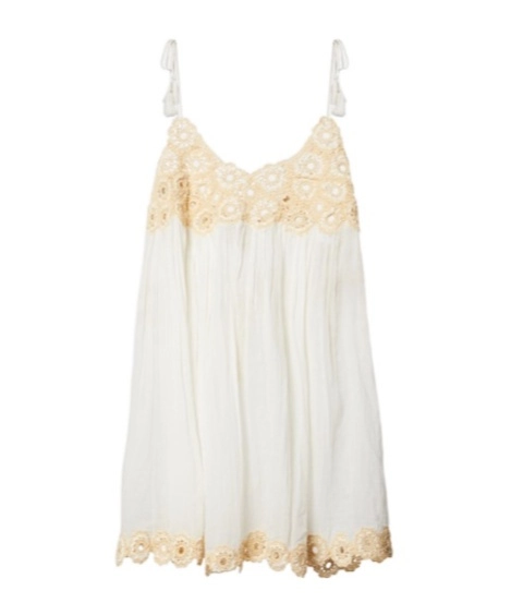 Ulla Johnson Tula Crochet-trimmed Cotton Beach Dress - White