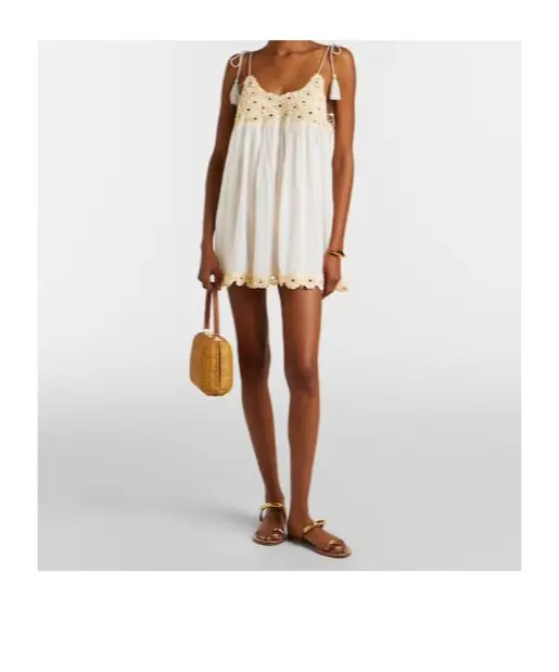 Ulla Johnson Tula Crochet Trimmed Cotton Beach Dress