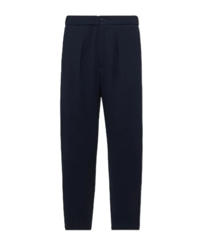 Giorgio Armani Wool-blend Straight Pants - Black
