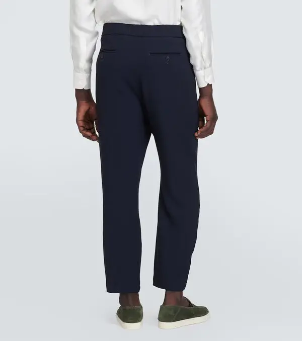 Giorgio Armani Wool-blend Straight Pants
