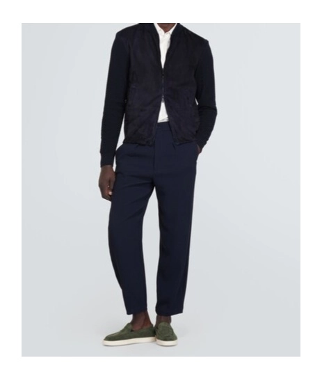 Giorgio Armani Wool-blend Straight Pants