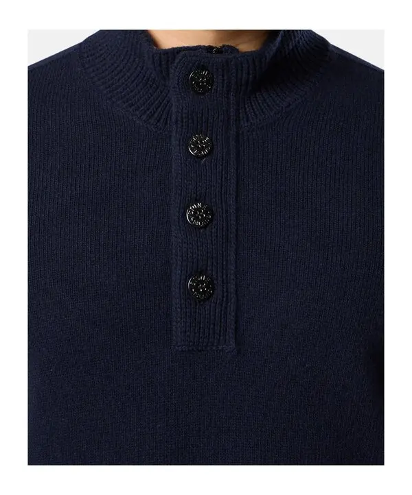Stone Island Logo Patch High Neck Sweater