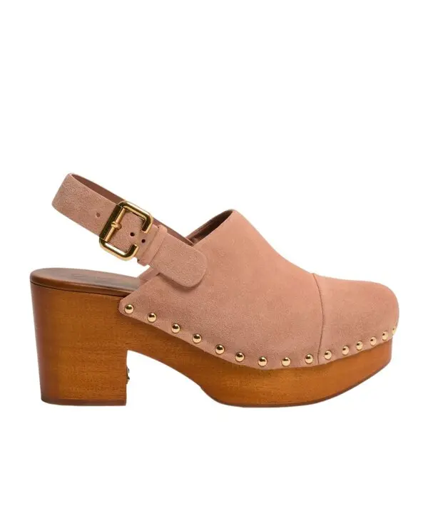 Chloé Jeannette Wooden-soled High-heeled Sandals
