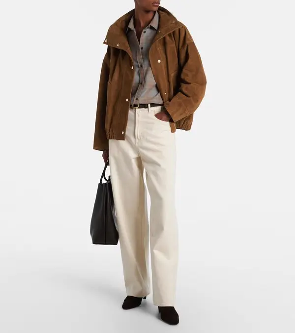 RÓHE Leather Jacket With Snap Fastening