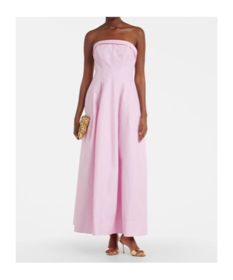 Simkhai Avril Cotton-blend Bustier Gown