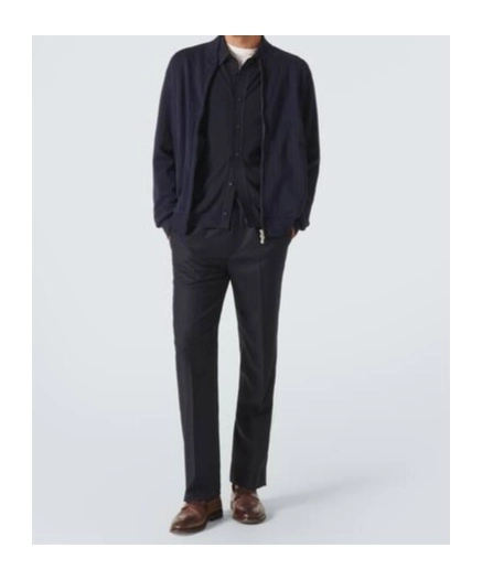 Brioni Asolo Wool Twill Straight Pants
