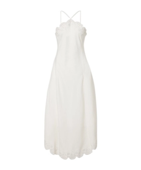 Simkhai Gillian Linen-blend Midi Dress - White