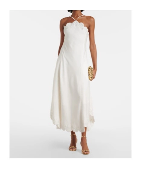 Simkhai Gillian Linen-blend Midi Dress