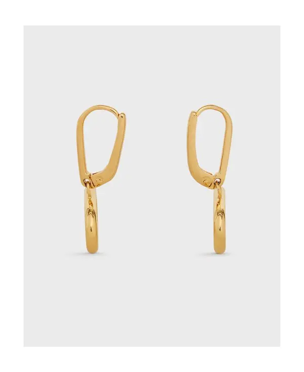 Celine Maillon Triomphe Mobile Earrings In Brass With Gold Finish