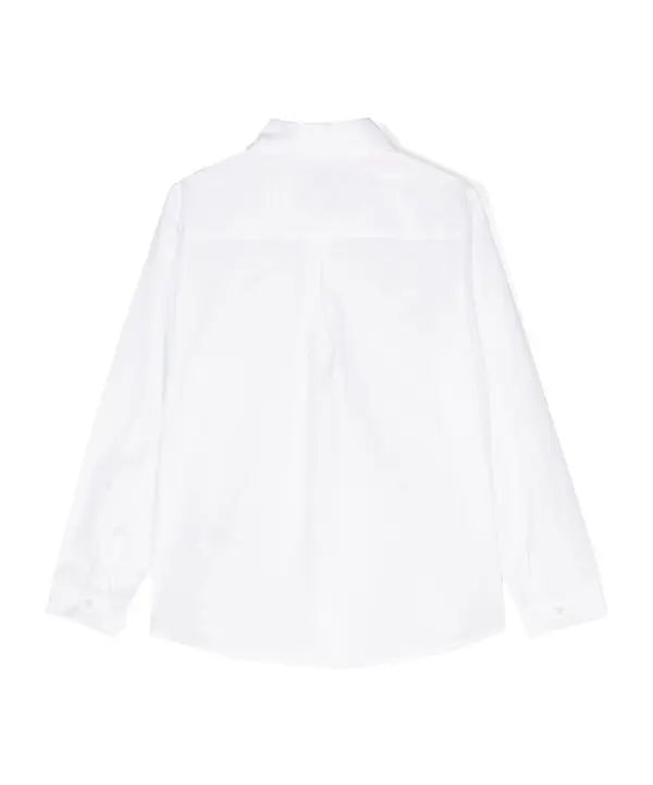 IL GUFO Logo-embroidered Poplin Shirt