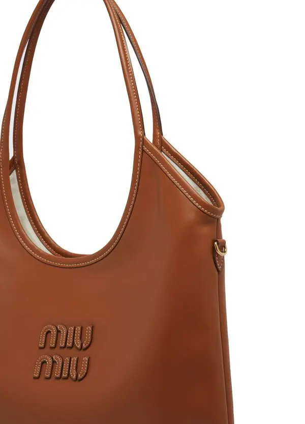 Miu Miu Ivy Logo Shoulder Bag