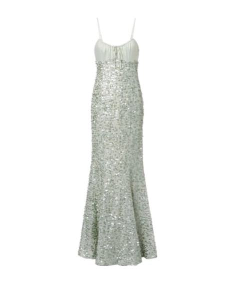 Simkhai Zarena Sequined Gown - Gray