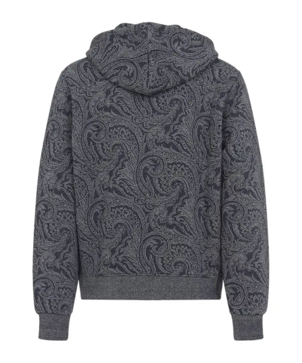 Etro Paisley Printed Zipped Hoodie