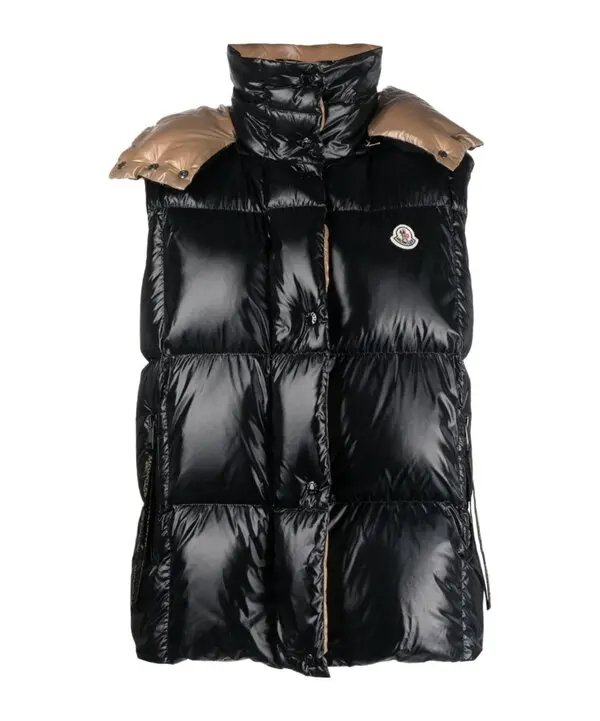 Moncler Luzule Hooded Down Vest - Black