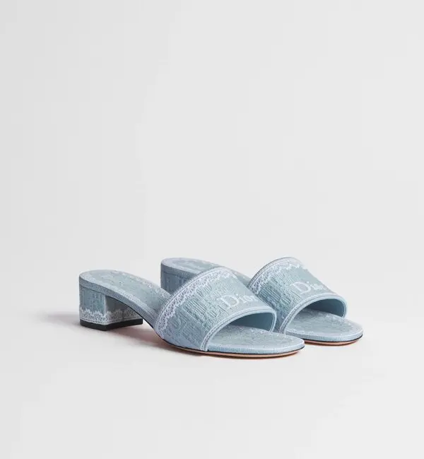 Dior Dentelle Heeled Slide