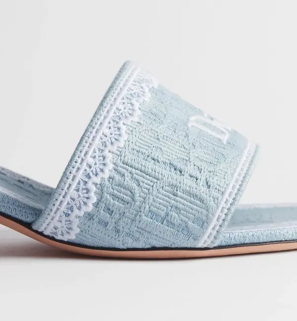 Dior Dentelle Heeled Slide