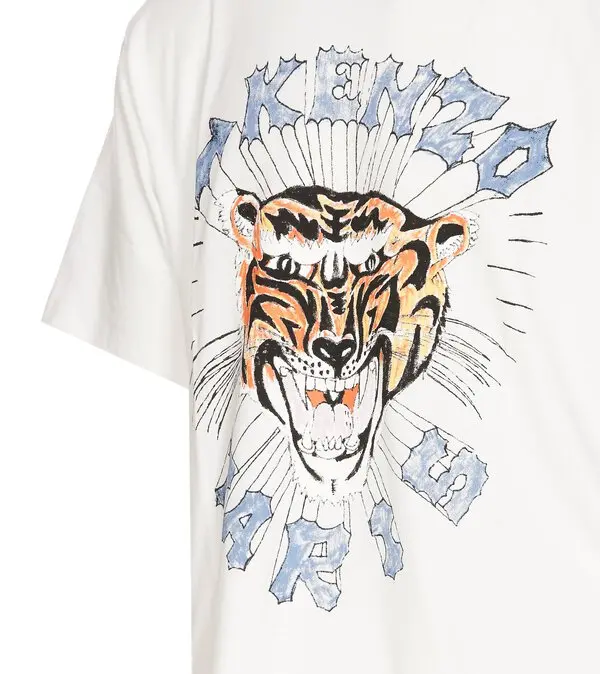 Kenzo Logo Tiger Printed Crewneck T-shirt