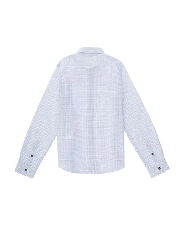 Emporio Armani Check Cotton Shirt With Classic Lapel