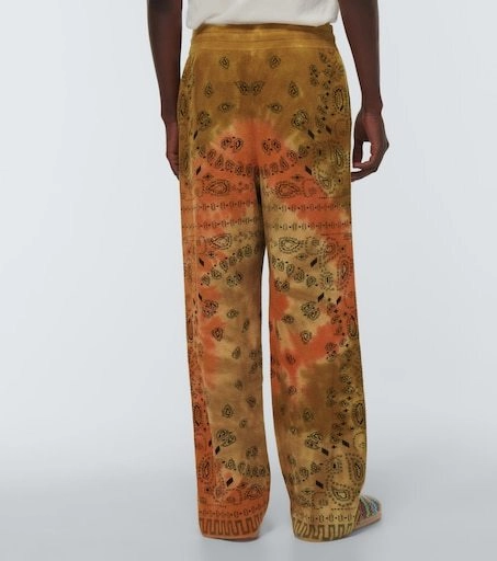 Alanui Bandana Piquet Jacquard Cotton Pants