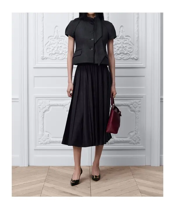 Dior Short-sleeved Tie-collar Jacket