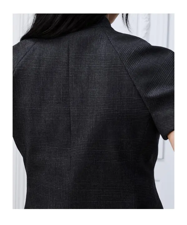 Dior Short-sleeved Tie-collar Jacket