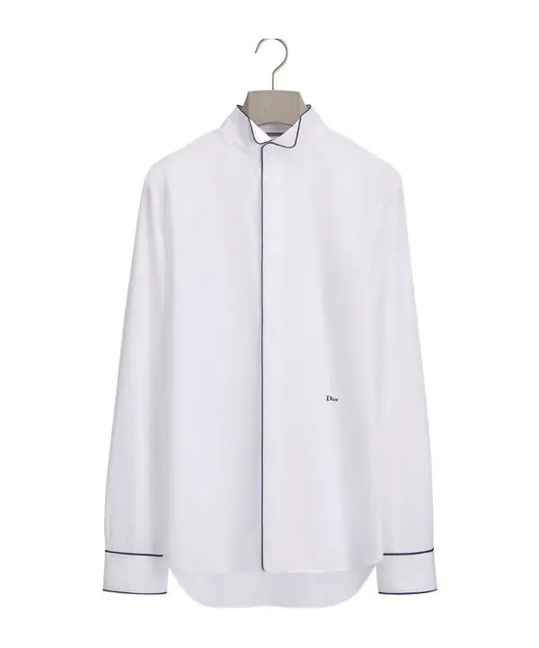 Dior Shirt With Piping And Embroidery