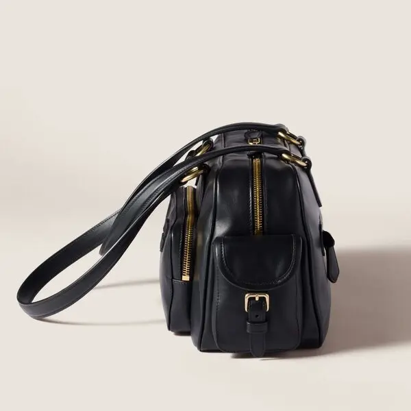 Miu Miu Pocket Nappa Leather Top-handle Bag