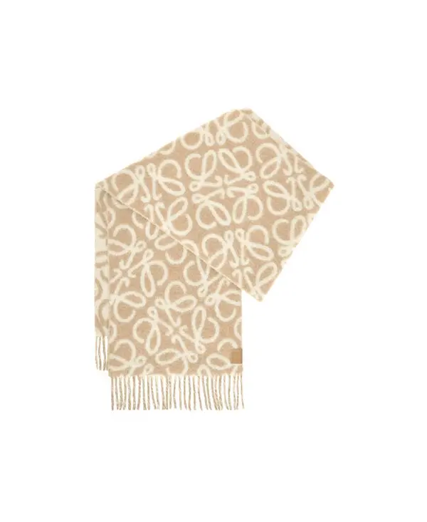 Loewe Anagram Fringed Scarf