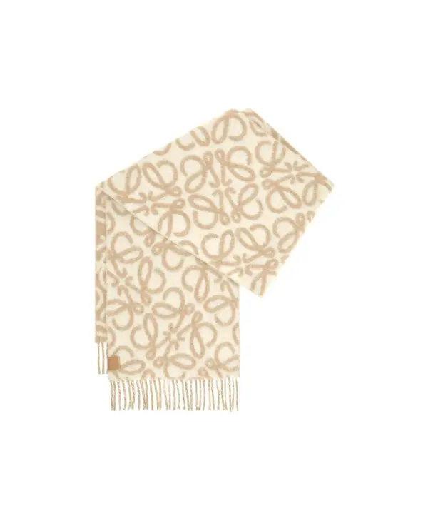 Loewe Anagram Fringed Scarf