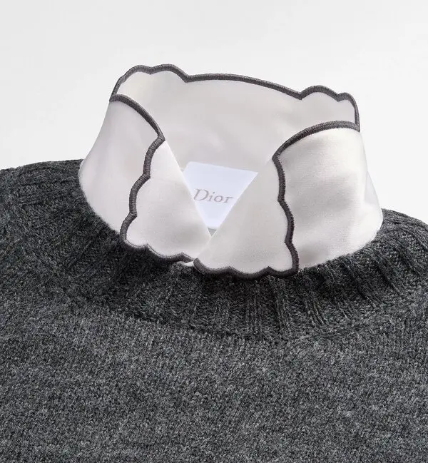Dior Sweater With Removable Satin Collar