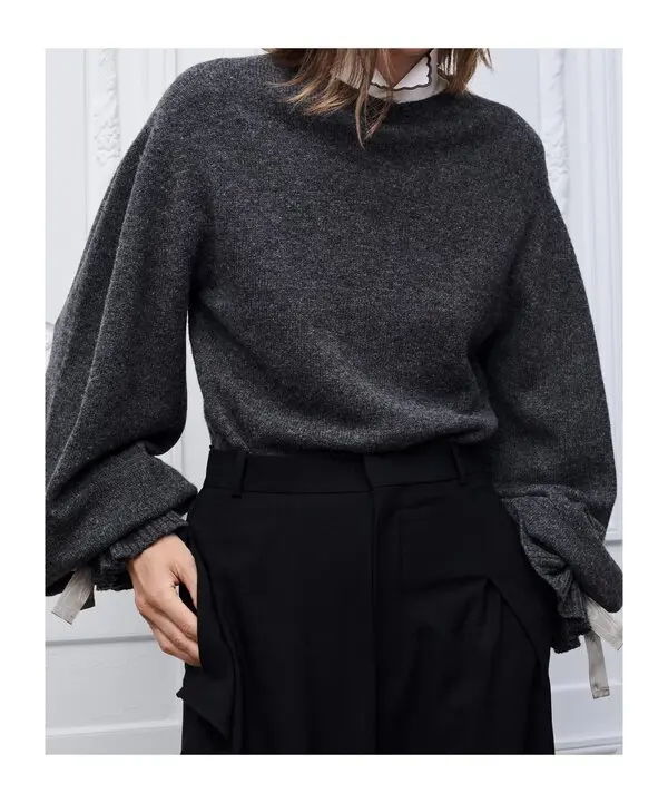 Dior Sweater With Removable Satin Collar
