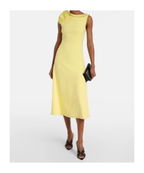Roland Mouret Sleeveless Dress With Floral Appliqu
