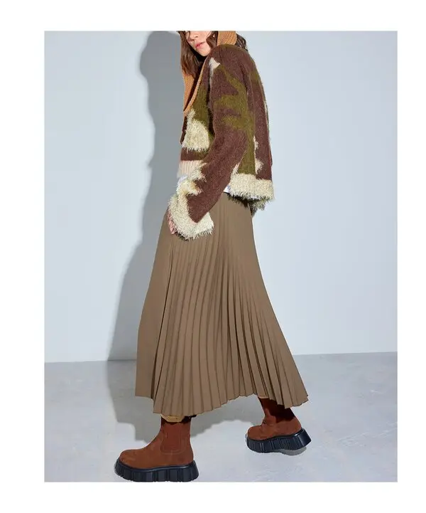 SEMICOUTURE Camouflage-print Knitted Jumper - Brown