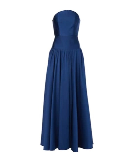 Roland Mouret Strapless Pleated Gown