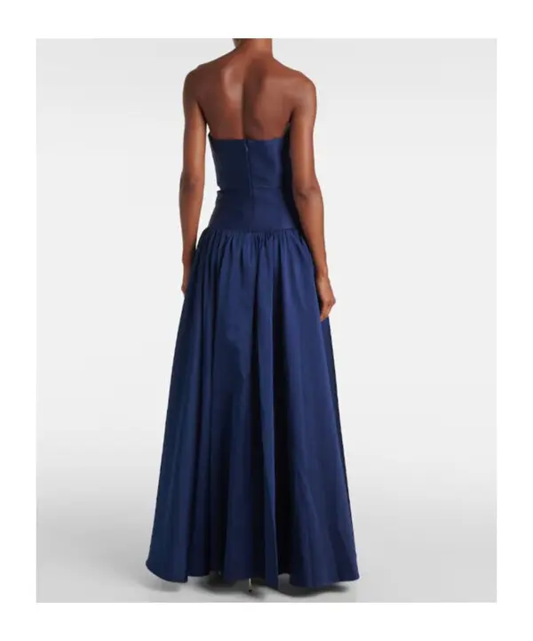 Roland Mouret Strapless Pleated Gown